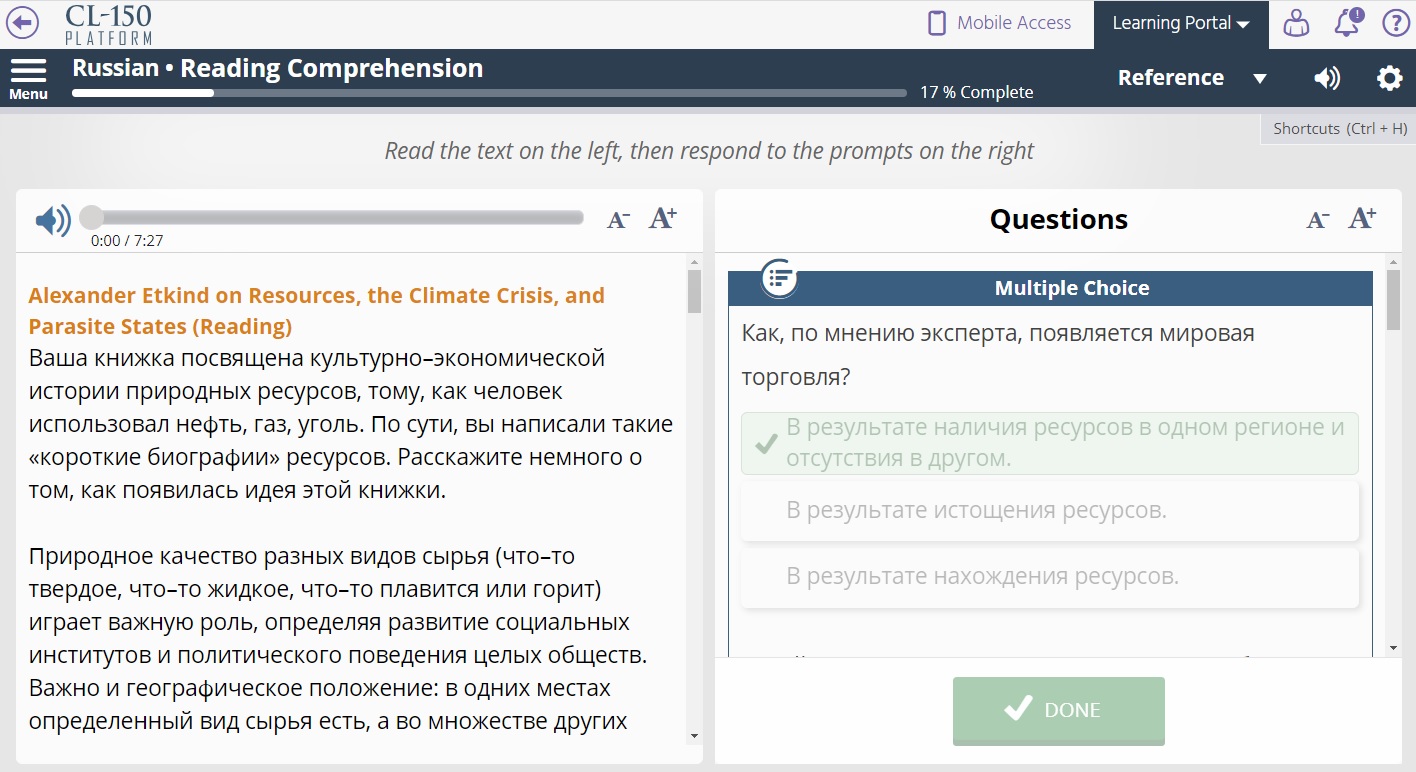 New: ILR 3+ Cohort Lessons | CL-150 Bulletin