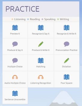 Practice Activities in Transparent Language Online | Transparent ...
