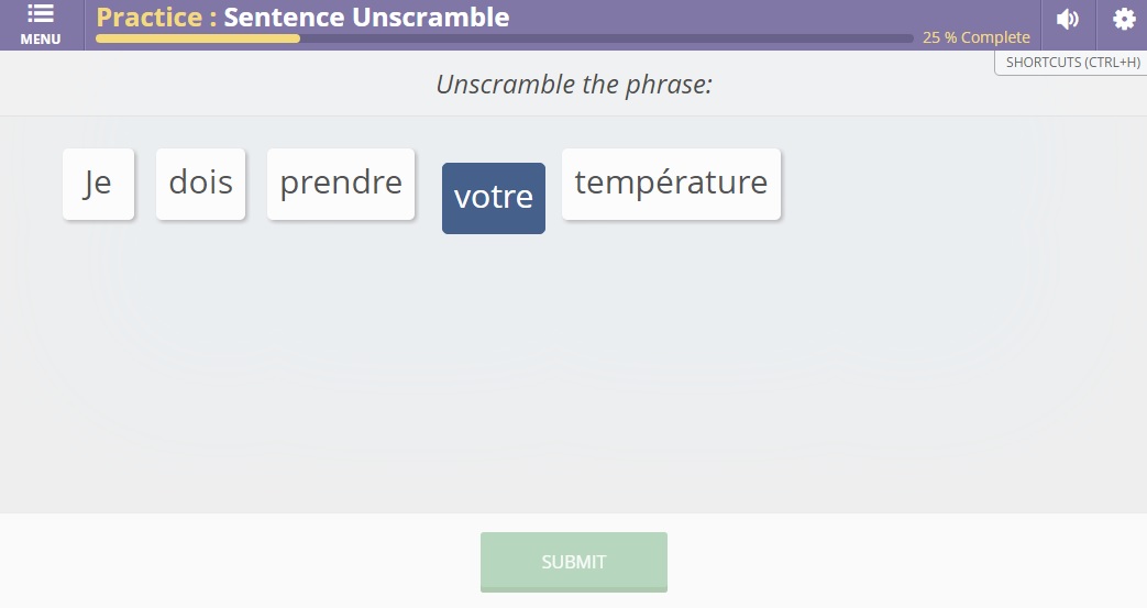 Practice Activities in Transparent Language Online | Transparent ...
